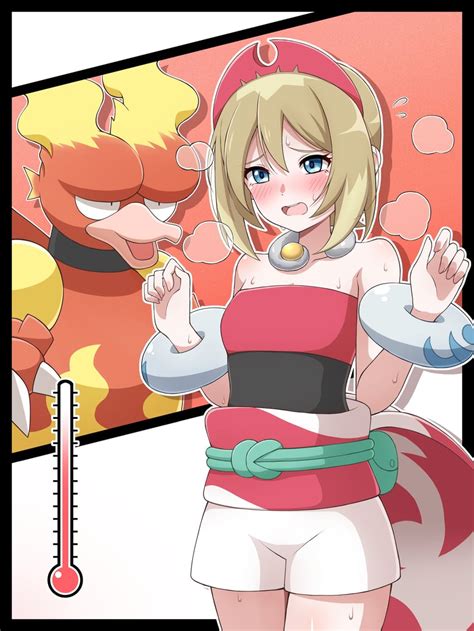 Irida And Magmar Pokemon And 1 More Drawn By Shabanamay Danbooru