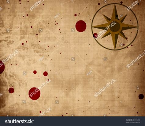 Empty Old Paper Texture Compass 库存插图 21997693 Shutterstock