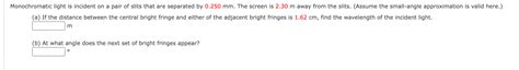 solved a ﻿if the distance between the central bright