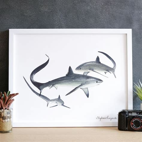 Thresher Shark Etsy