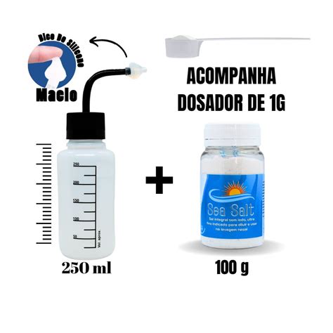 Kit Lavagem Nasal Garrafinha Ml Sal S Iodo G Shopee Brasil