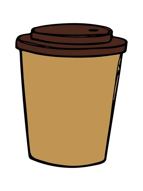 Jolie Tasse De Thé Ou De Café Illustration Coupe Simple Clipart Doodle