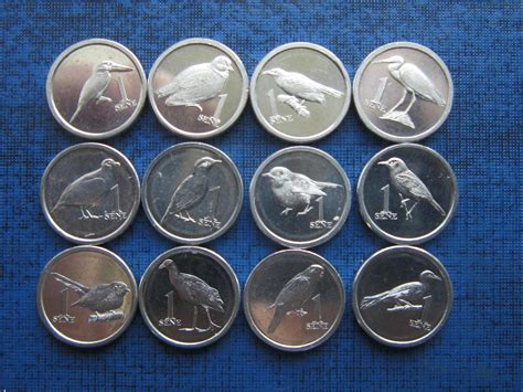 Купити 12 монет повний набір по 1 сіні Самоа 2020 фауна птиці стан Unc ціна 495 грн Prom Ua