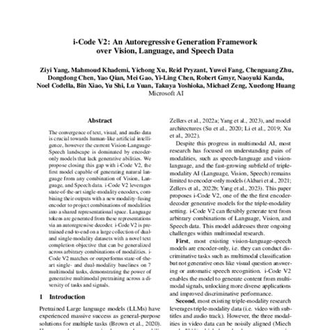 I Code V2 An Autoregressive Generation Framework Over Vision Language