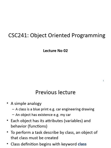 lecture 3 oop pdf method computer programming programming