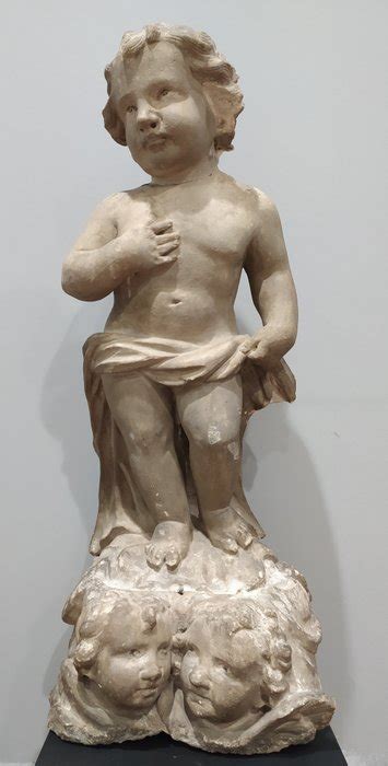 Escultura Putto cm calcário arenito Catawiki
