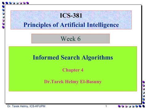 2 Lectures 16 17 Informed Search Algorithms Ch 43 Ppt