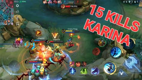 15 Kills Mlbb Karina Gameplay Mobile Legends Youtube
