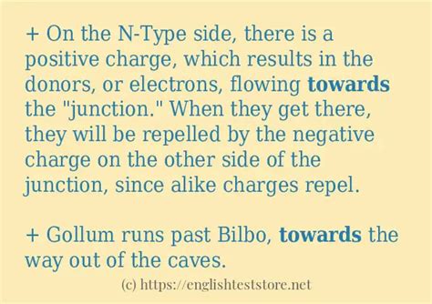 In Sentence Examples Of Towards Englishteststore Blog