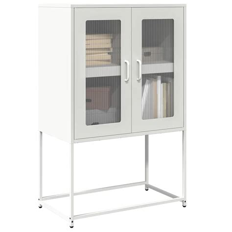Maison Exclusive Aparador De Acero Blanco 68x39x107 Cm Leroy Merlin