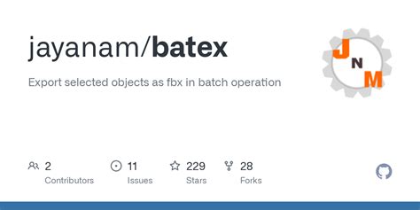 Github Jayanambatex Export Selected Objects As Fbx In Batch Operation