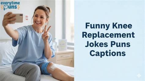 230 Knee Replacement Jokes Thatll Make You Bend With Laughter 🦵😄