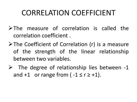 Meaning And Types Of Correlation Ppt