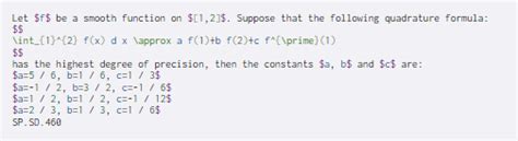 solved let f be a smooth function on [1 2] suppose that