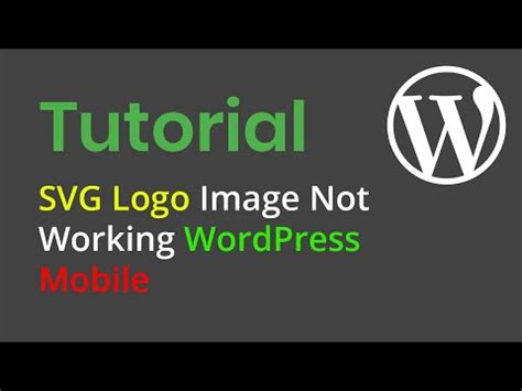 Solved SVG Logo Image Not Working WordPress Mobile Files For Cricut Silhouette Plus