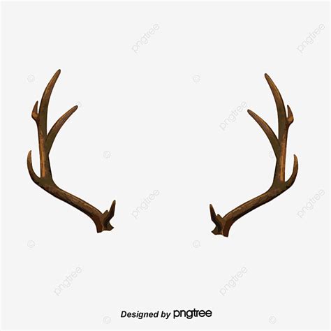 갈색 사슴 뿔 장식 머리 장식품 뿔 클립 아트 벡터 Png Antlers Headdress Png 일러스트 및 벡터 에