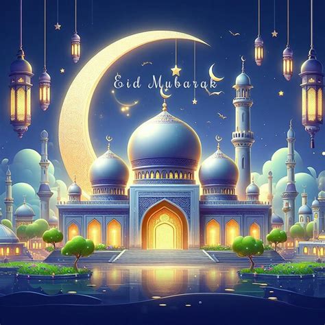 Premium Psd Islamic Eid Background Design