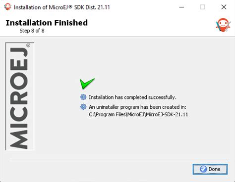 Install Sdk Distribution 2111 — Microej Documentation