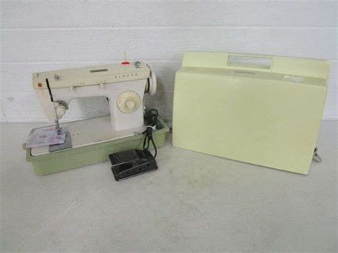 Singer Model 247 Sewing Machine W Case Oberman Auctions