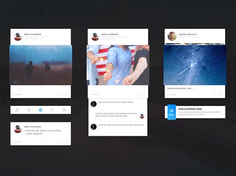 Simple UI Free PSD Templates