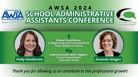 Dg Visits Awsa Administrative Assistant Conference The Donovan Group
