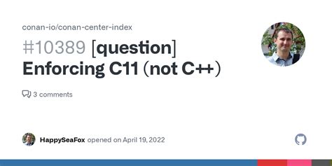 Question Enforcing C11 Not C · Issue 10389 · Conan Ioconan