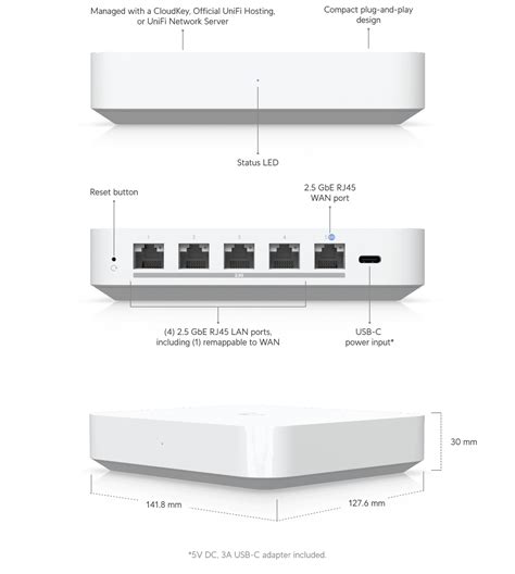 Ubiquiti Gateway Max Compact Multi Wan Independent Unifi Gateway [uxg Max]