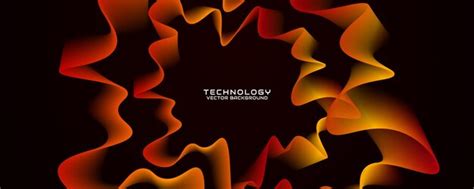 Premium Vector 3d Orange Technology Abstract Background Overlap Layer
