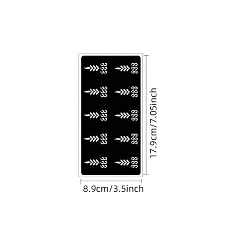 9 Sheets Tattoo Stencils Kit Flowers And Other Motifs Suitable For
