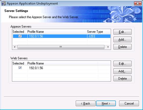 Installing and uninstalling an application to the server - - PowerServer Toolkit User Guide