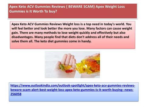 Ppt Apex Keto Acv Gummies Reviews Beware Scam Apex Weight Loss