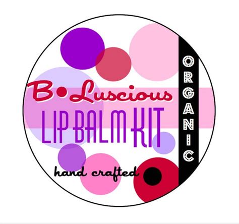 Makes 4 Organic Diy Lip Balm Kit Handmade Lip By Buttercress