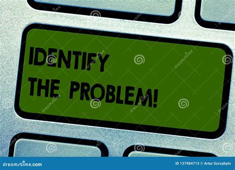 Text Sign Showing Identify The Problem Conceptual Photo Diagnosing The