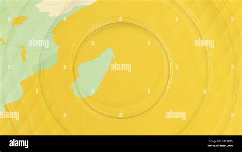 Abstract Map Of Mauritius And Surrounding Regions With Circular Patterns Vibrant Abstract Map