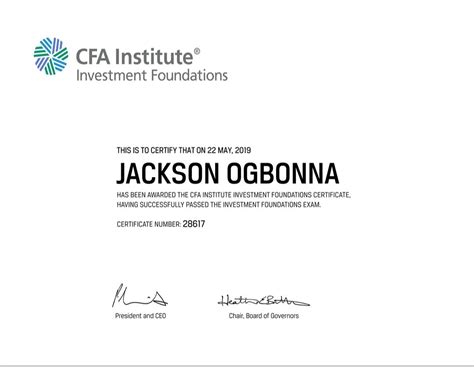 Jackson Ogbonna On Linkedin Preparing To Write The Cfa Investment