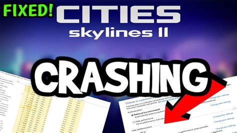 How To Fix City Skylines 2 Crashing 100 Fix Youtube