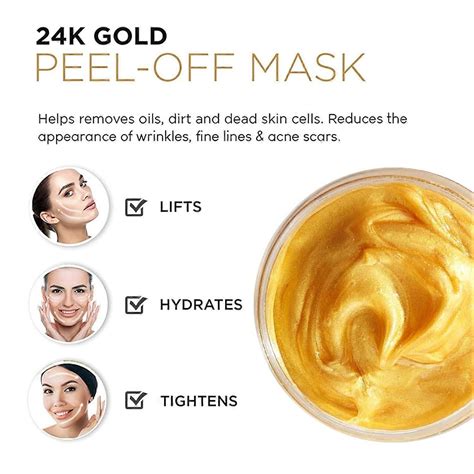 24k Gold Peel Off Mask 24k Gold Face Mask Anti Wrinkle Anti Ageing