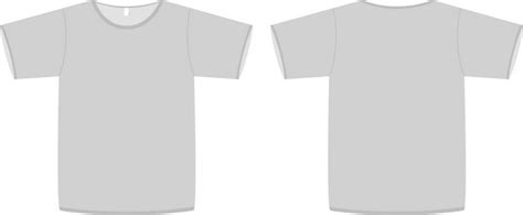 Basic Unisex Tshirt Template Royalty Free Vector Image