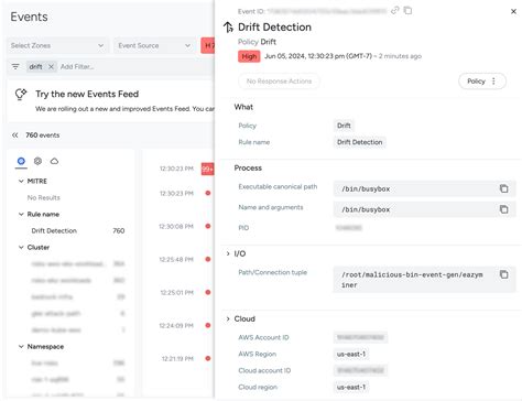 Drift Detection Policy Sysdig Docs