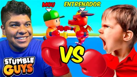 Me Enfrent A Mis Entrenadores De Stumble Guys Youtube