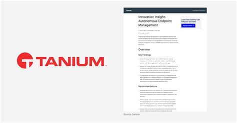 Gartner® Innovation Insight Autonomous Endpoint Management 2025 Tanium