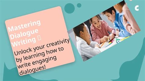 Dialogue Writing Ppt New For Grade 4 Pptx