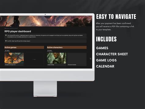 Dnd 5e Notion Template Dnd Character Sheet Notion Dashboard Digital