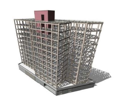 The Structure Of The Treed It Building With A Concrete Core And A