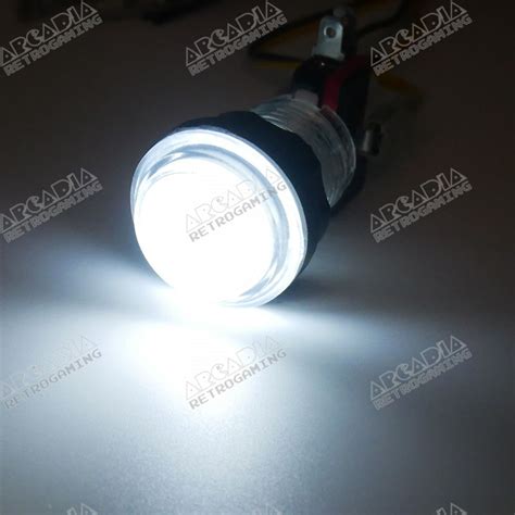 Illuminated Arcade Push Button White