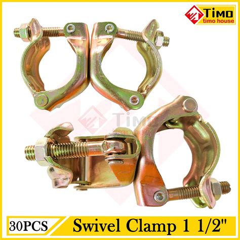 30PCS Scaffolding Clamp Swivel Clamp 1 1 2 Fixed Clamp Gi Pipe
