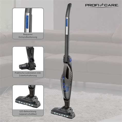 Proficare Pc Bs3035 Cordless 2 In 1 Stick And Handheld Vacuum Cleaner