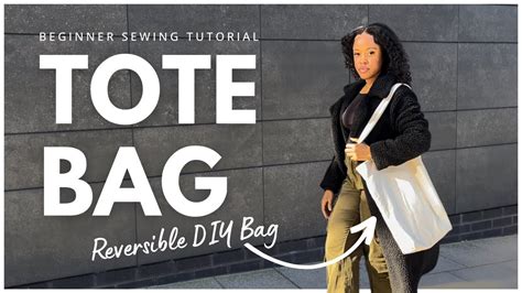 How To Make A Tote Bag Beginner Sewing Tutorial Youtube