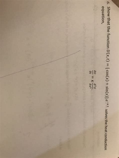 solved 6 show that the function u x t [ cos x