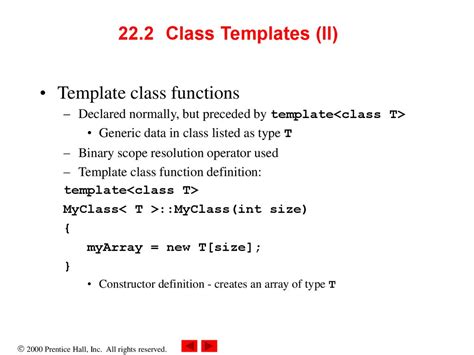 C Templates Online Presentation